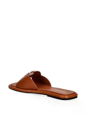 BLAUER. Moody01 Logo-plaque Leather Sandals