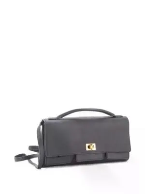 Balenciaga Bel Air Top Handle Flap Leather Shoulder Bag
