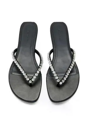 Amina Muaddi Gigi Crystal-embellished Thong Sandals