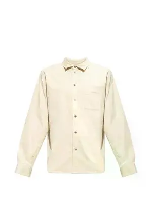 Zadig&Voltaire Simon Corduroy Logo-embroidered Shirt - Neutrals