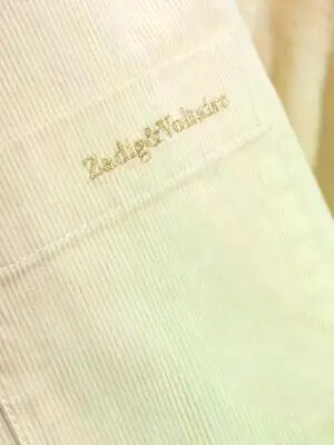 Zadig&Voltaire Simon Corduroy Logo-embroidered Shirt