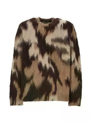 LES DEUX Abstract-pattern Sweater - Brown