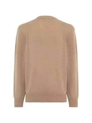 LANEUS Crew-neck Knitted Sweater