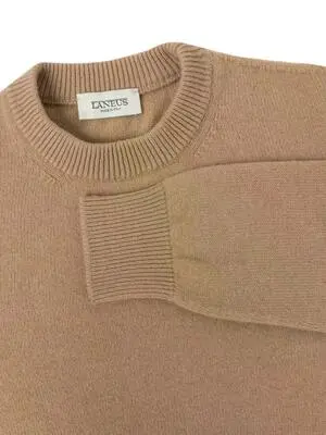 LANEUS Crew-neck Knitted Sweater