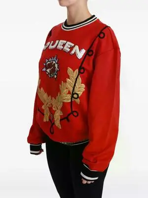 Dolce & Gabbana Sequin-embellished Embroidered Sweater