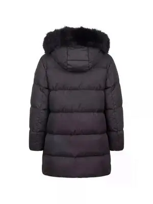 Moncler Fur-trim Hooded Puffer Coat
