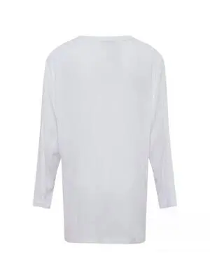 OPEN YY Slogan-print Long-sleeve T-shirt