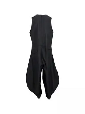 Comme Des Garçons Sleeveless Drop-crotch Jumpsuit - Black