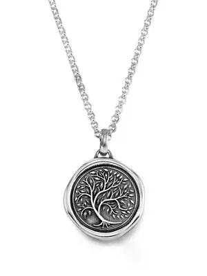 DOWER & HALL Tree Of Life Pendant Necklace - Silver