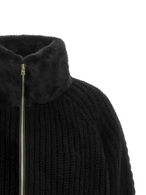 Herno Braided-knit Ribbed Jacket