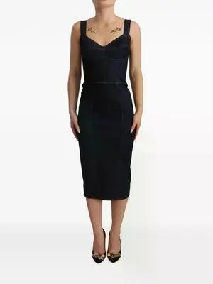 Dolce & Gabbana V-neck Denim Dress