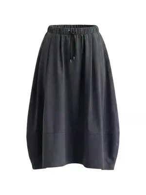 GRAN SASSO Drawstring-waist Pleated Midi Skirt - Blue