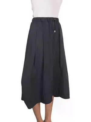 GRAN SASSO Drawstring-waist Pleated Midi Skirt