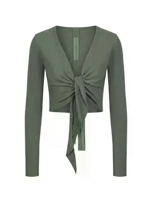 RICK OWENS Cropped Wrap Cardigan