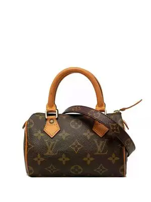 LOUIS VUITTON 1996 Monogram Mini Speedy Hl Satchel - Brown