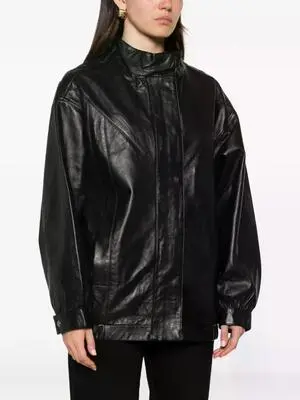 THE GARMENT Panelled Leather Jacket