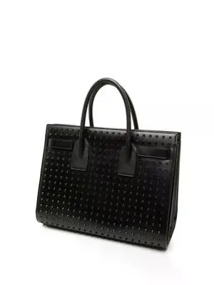 Saint Laurent 2014 Small Studded Leather Sac De Jour Satchel
