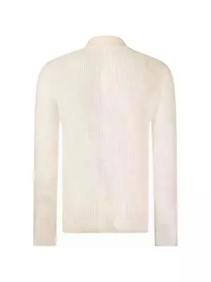 GRAN SASSO Waffle-knit Wool Polo Shirt