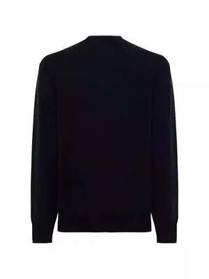 LANEUS Crew-neck Knitted Sweater