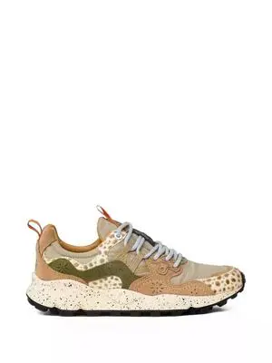 FLOWER MOUNTAIN Yamano 3 Uni Animal-print Panelled Sneakers - Neutrals