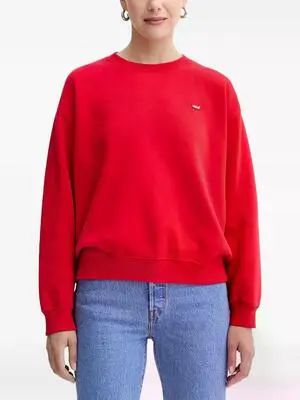 LEVI'S Everyday Logo-patch Crew-neck Sweater - Red