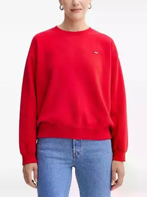 LEVI'S Everyday Logo-patch Crew-neck Sweater - Red