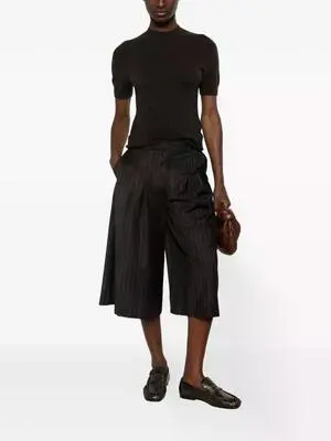 PSOPHIA Pinstripe Pleated Shorts
