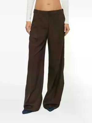 DIESEL® Pleated Wide-leg Trousers