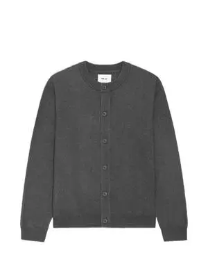 Nn07 Jasper Boiled-wool Cardigan - Grey