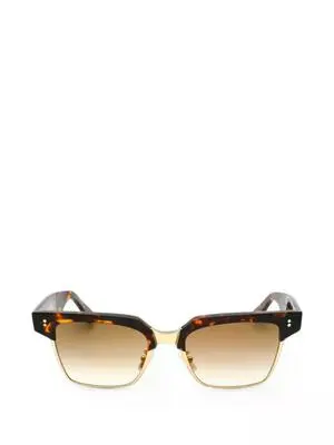 CUTLER & GROSS Rectangle-frame Sunglasses - Brown