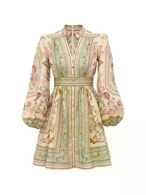 Zimmermann Roselight Floral-print Mini Dress