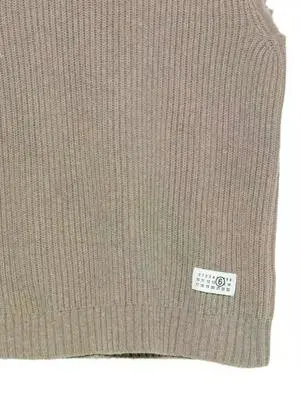 MAISON MARGIELA Distressed Ribbed-knit Vest