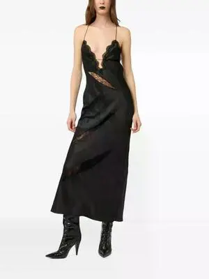 Roberto Cavalli Lace-trim Cut-out Dress