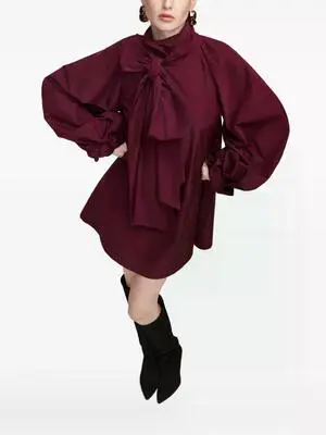 Essentiel Antwerp Pussy-bow A-line Mini Dress