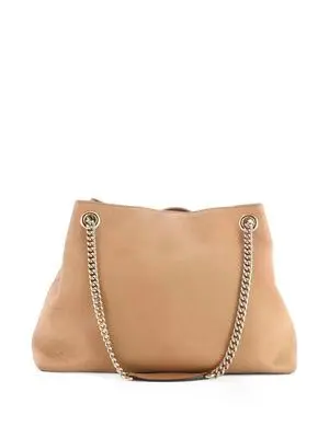Gucci Soho Chain Strap Leather Medium Shoulder Bag - Neutrals