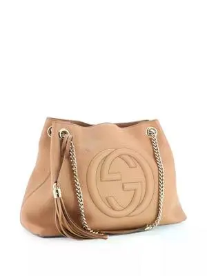 Gucci Soho Chain Strap Leather Medium Shoulder Bag - Neutrals