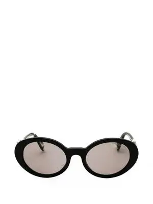 Marc Jacobs J Marc Oval-frame Sunglasses - Black