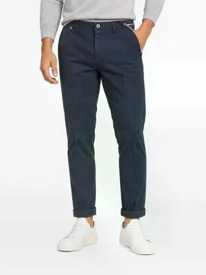 MASON'S Logo-patch Turn-up Trousers