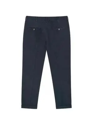 MASON'S Logo-patch Turn-up Trousers