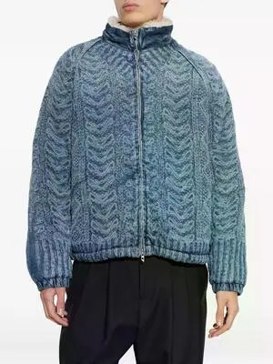 DIESEL® Jacket In Cable-knit-effect Denim