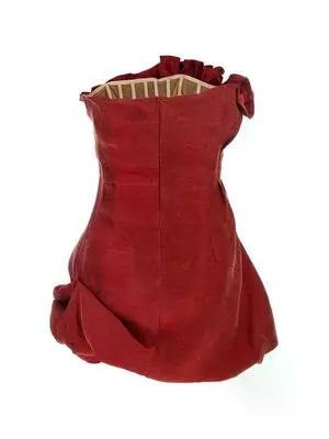Magda Butrym Pleated Asymmetrical Mini Dress