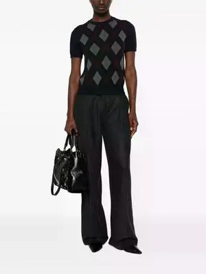 Tory Burch Argyle Short-sleeve Top