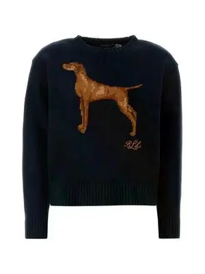 Polo Ralph Lauren Intarsia-knit Vizsla Cotton Sweater