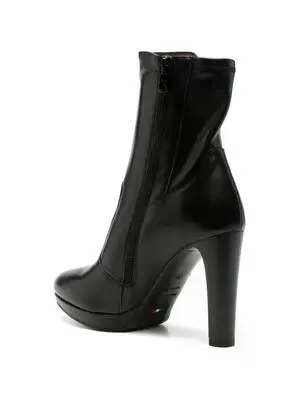 NEROGIARDINI Platform Leather Ankle Boots