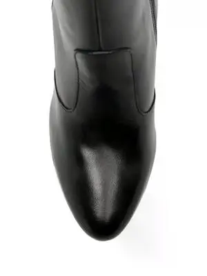 NEROGIARDINI Platform Leather Ankle Boots