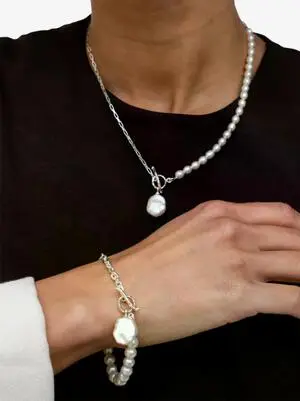 DOWER & HALL Pearl Chain Necklace