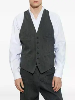 Dsquared2 Herringbone-pattern Waistcoat