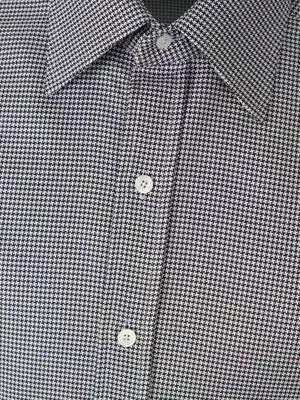 TOM FORD Houndstooth-pattern Long-sleeve Shirt