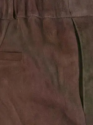ARMA Lucia Suede Flared Trousers - Brown