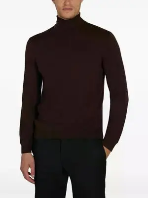 ZANONE Flexwool Roll-neck Sweater - Brown
